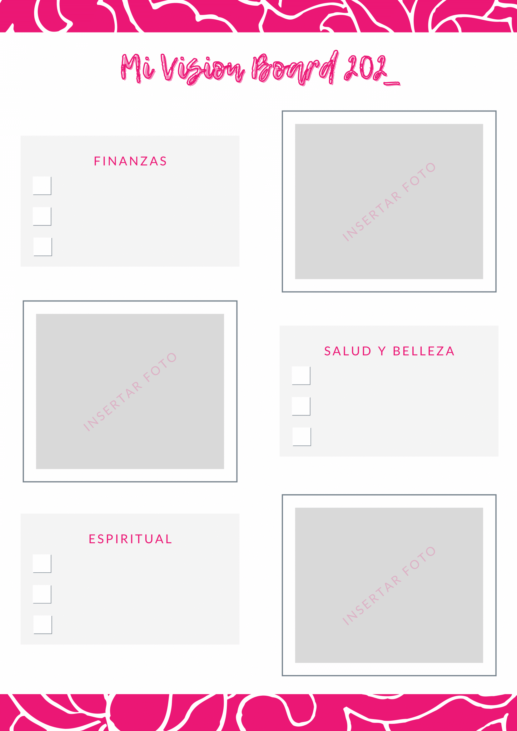 【Tu Vision Board en 2 Mins.】> 3 PDF para descargar